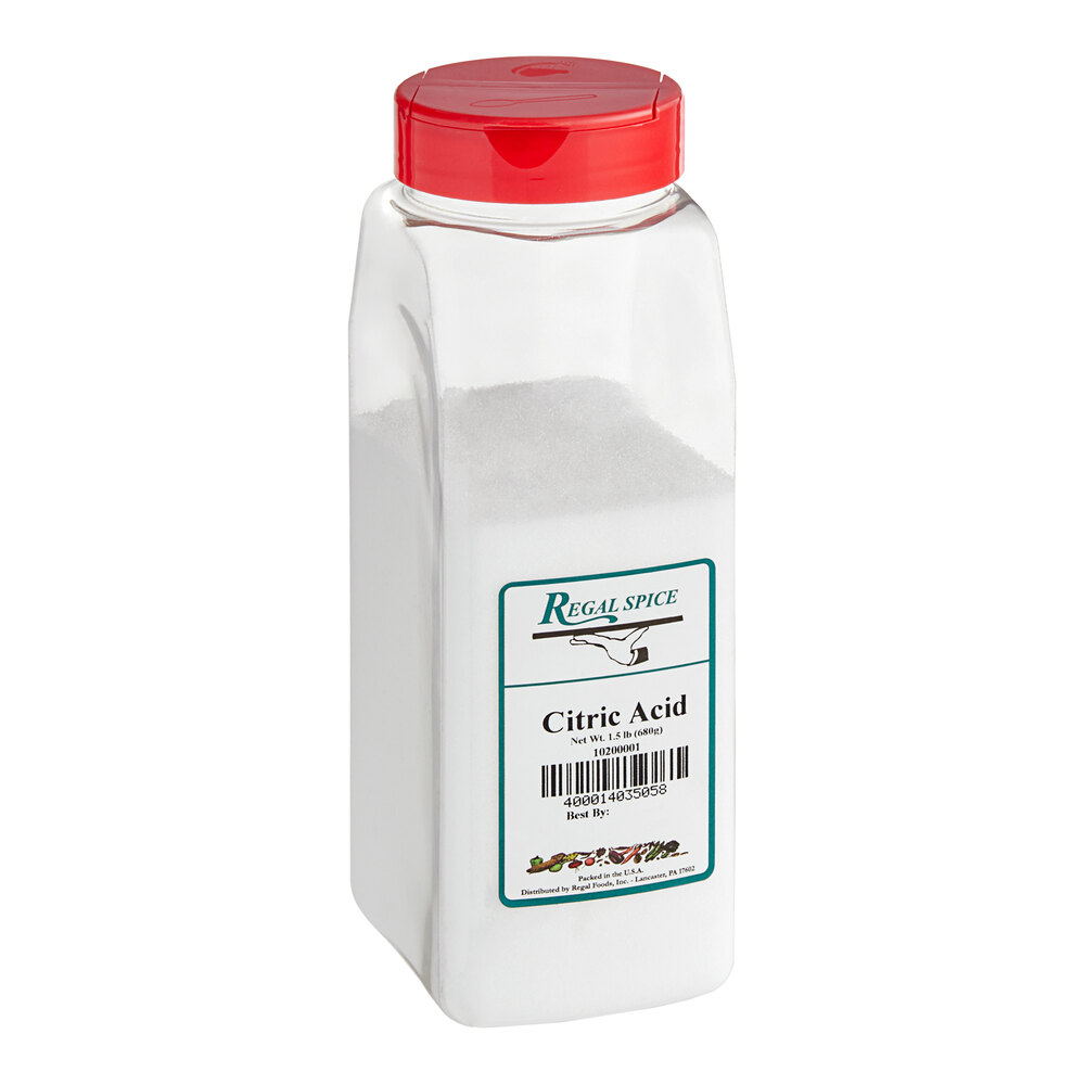 Regal Citric Acid Powder - 1.5 lb. Container