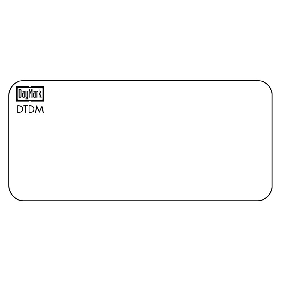 DayMark IT115691 DissolveMark 2" x 1" Blank Dissolvable Direct Thermal ...