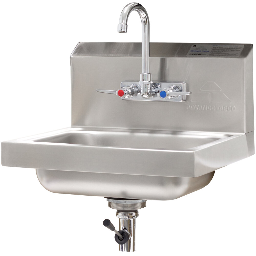 Advance Tabco 7-PS-67 Hand Sink with Splash Mount Faucet and Lever ...