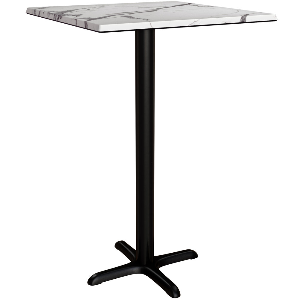 Lancaster Table & Seating Excalibur 28" x 28" Square Bar Height Table ...
