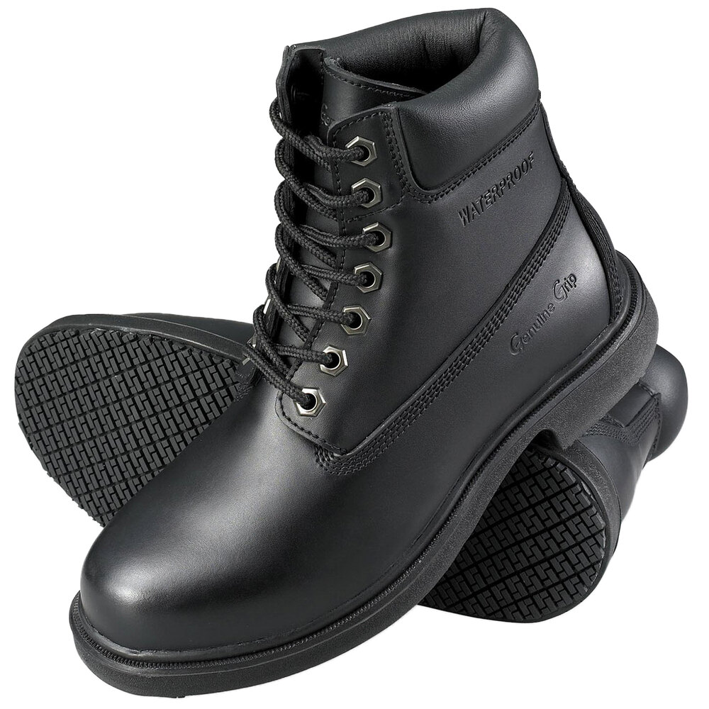 Genuine Grip 7160 Men's Size 9.5 Wide Width Black Waterproof Non Slip ...