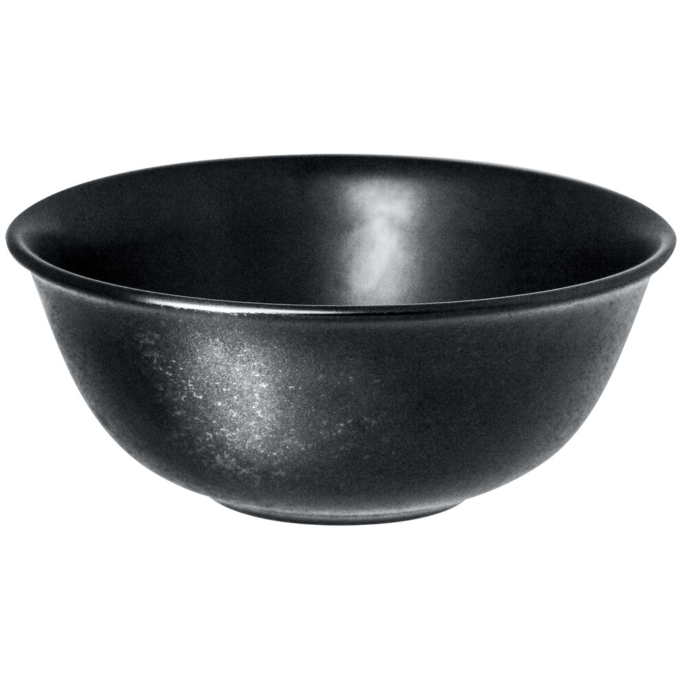 RAK Porcelain Karbon 19.6 oz. Black Porcelain Bowl - 12/Case