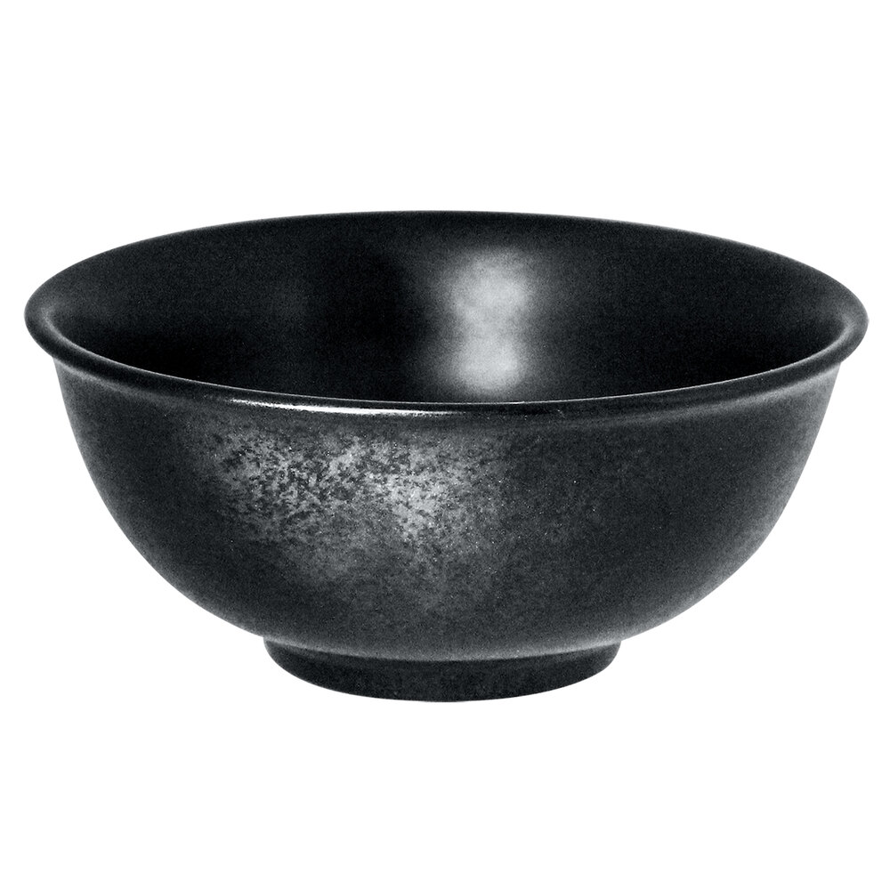 RAK Porcelain Karbon 3.7 oz. Black Porcelain Bowl - 12/Case