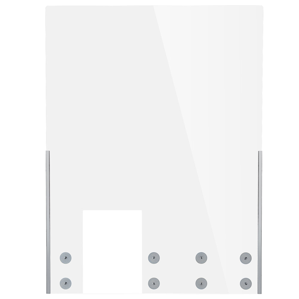 Bon Chef 90151 36" x 48" Clear Acrylic Mounted Safety Shield with Point ...