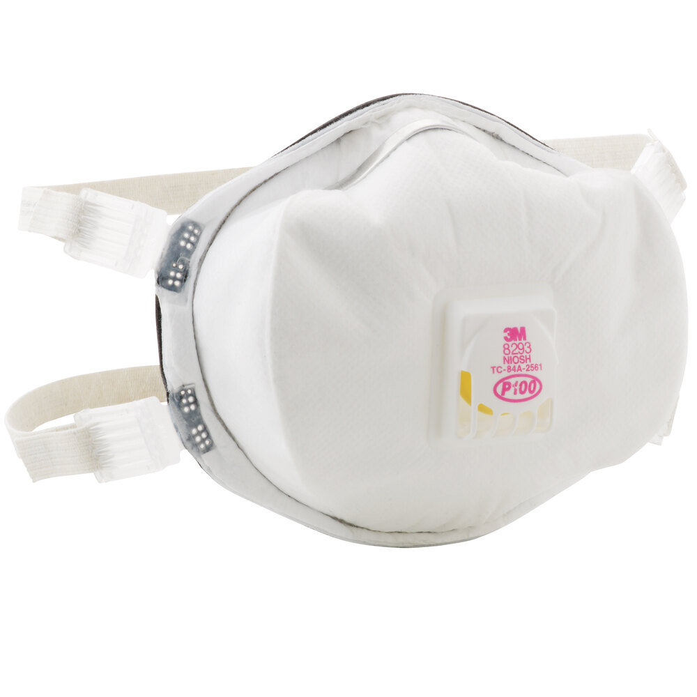 3M 8293 P100 Particulate Respirator with Cool Flow Valve and Foam Face Seal