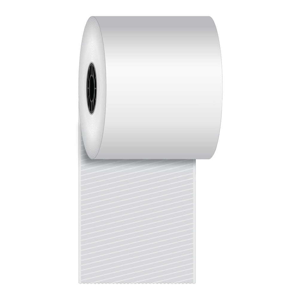 Iconex Sticky Media™ 3 1/8" x 220' Full Tack Linerless Receipt Paper ...