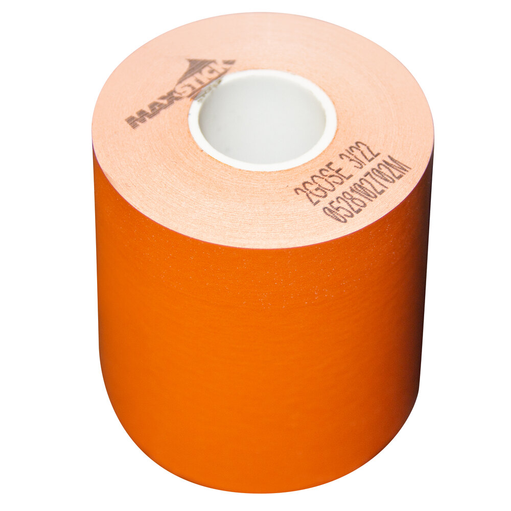 Iconex MAXStick® 2GOSE 3 1/8" x 160' Orange Side-Edge Adhesive Thermal ...