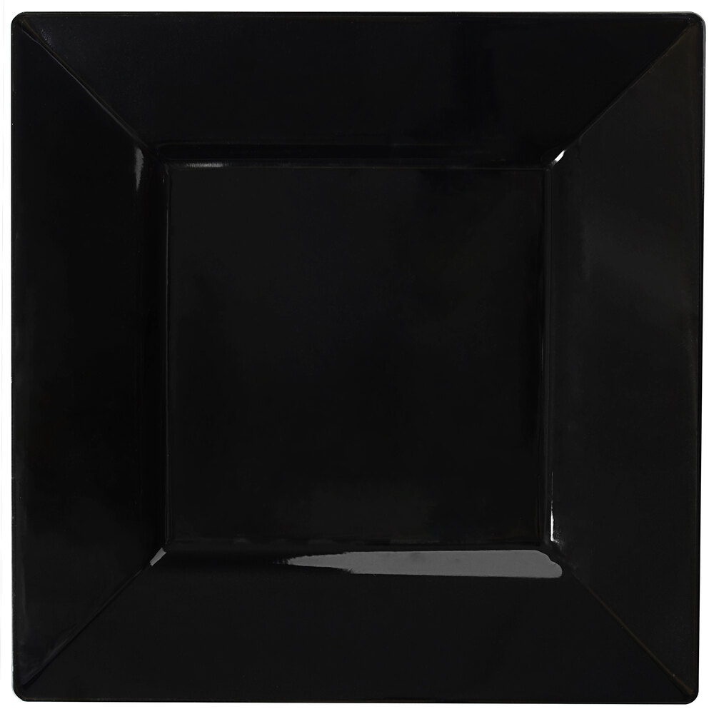 Fineline Settings Black Square Dinner Plates (120/Case)