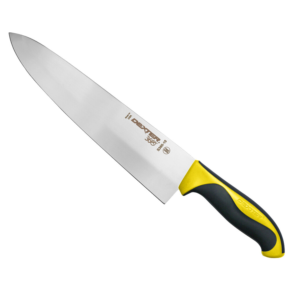 Dexter-Russell 36006Y 360 Series 10" Chef Knife with Yellow Handle