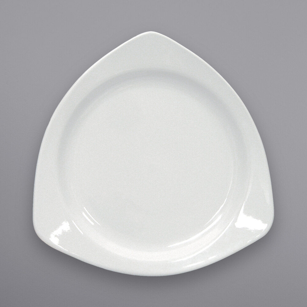 International Tableware Brighton 10 1/2" Triangular European White ...