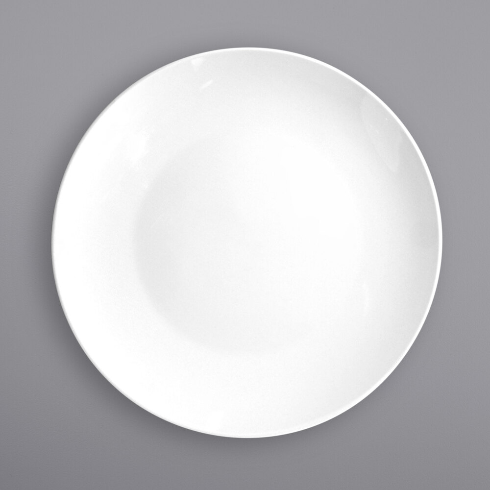 International Tableware Torino 10" Round European White Coupe Porcelain ...