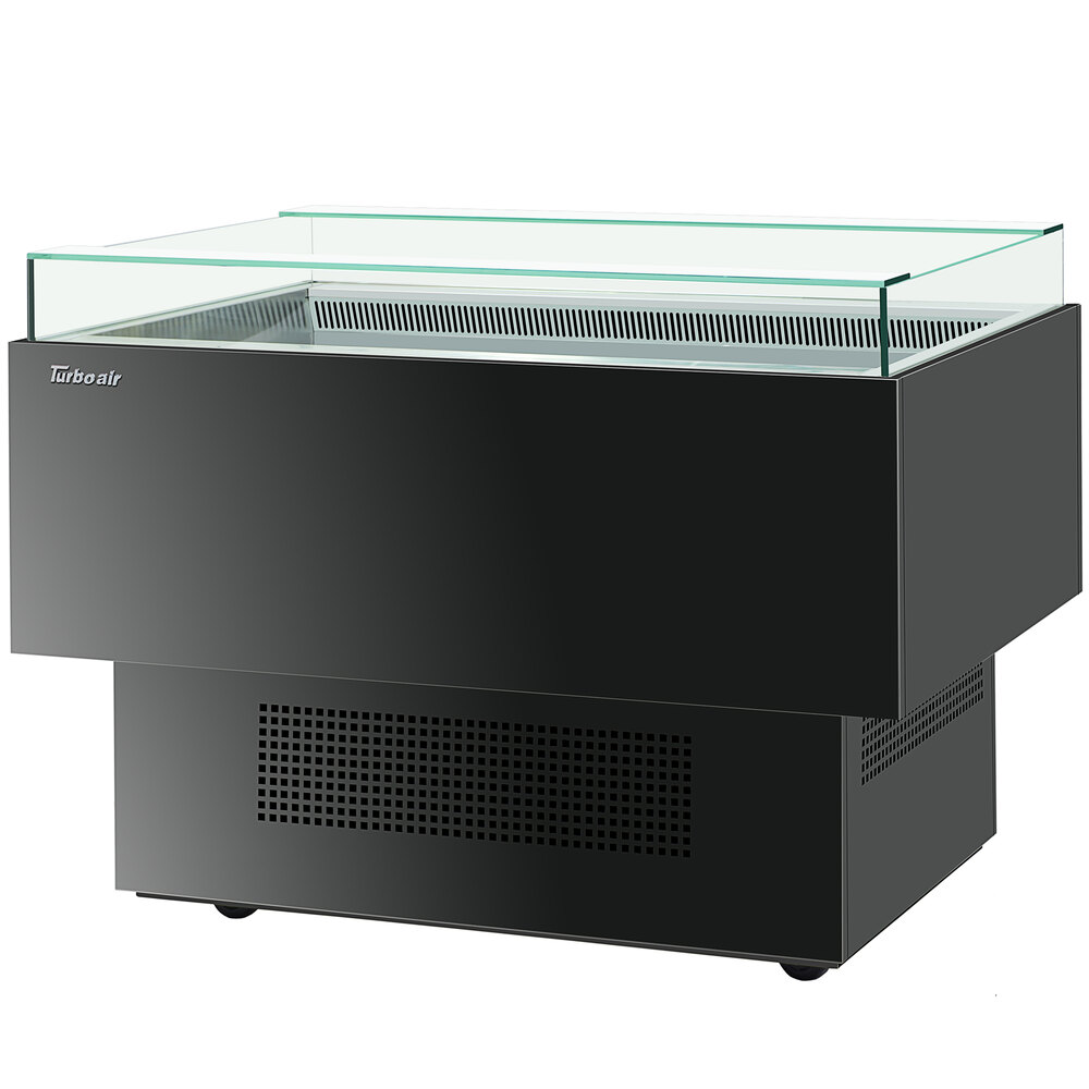 Turbo Air TOS-40PN-B 40" Black Open Display Merchandiser / Horizontal ...