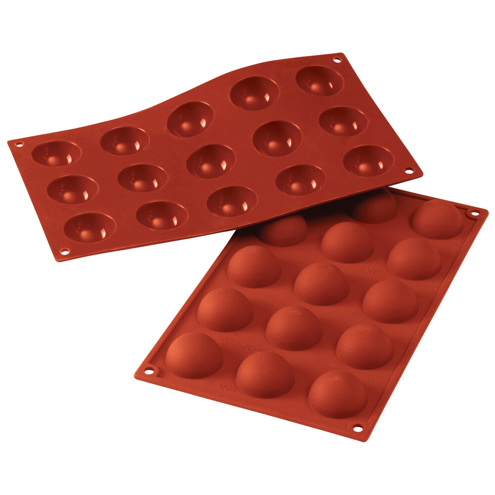 Silikomart SF005 SiliconFLEX 15 Compartment Half Spheres Silicone ...