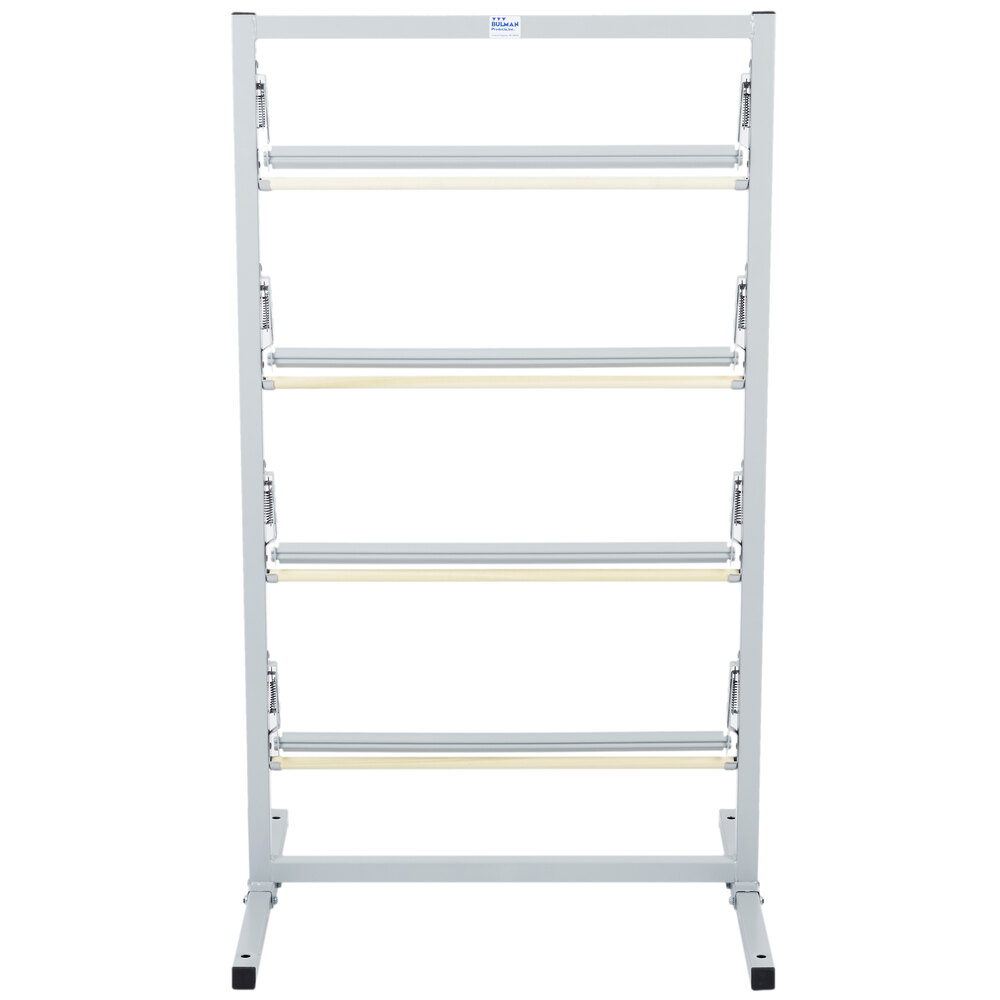 Bulman T369R-24 24" Four Deck Tower Paper Rack with Straight Edge Blade