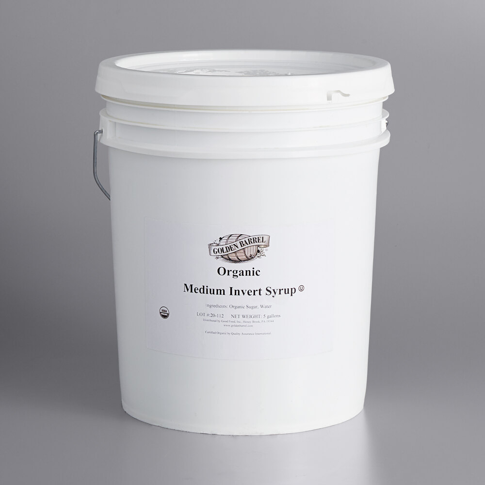 Golden Barrel Organic Medium Invert Sugar: Bulk 5-Gallon Pail