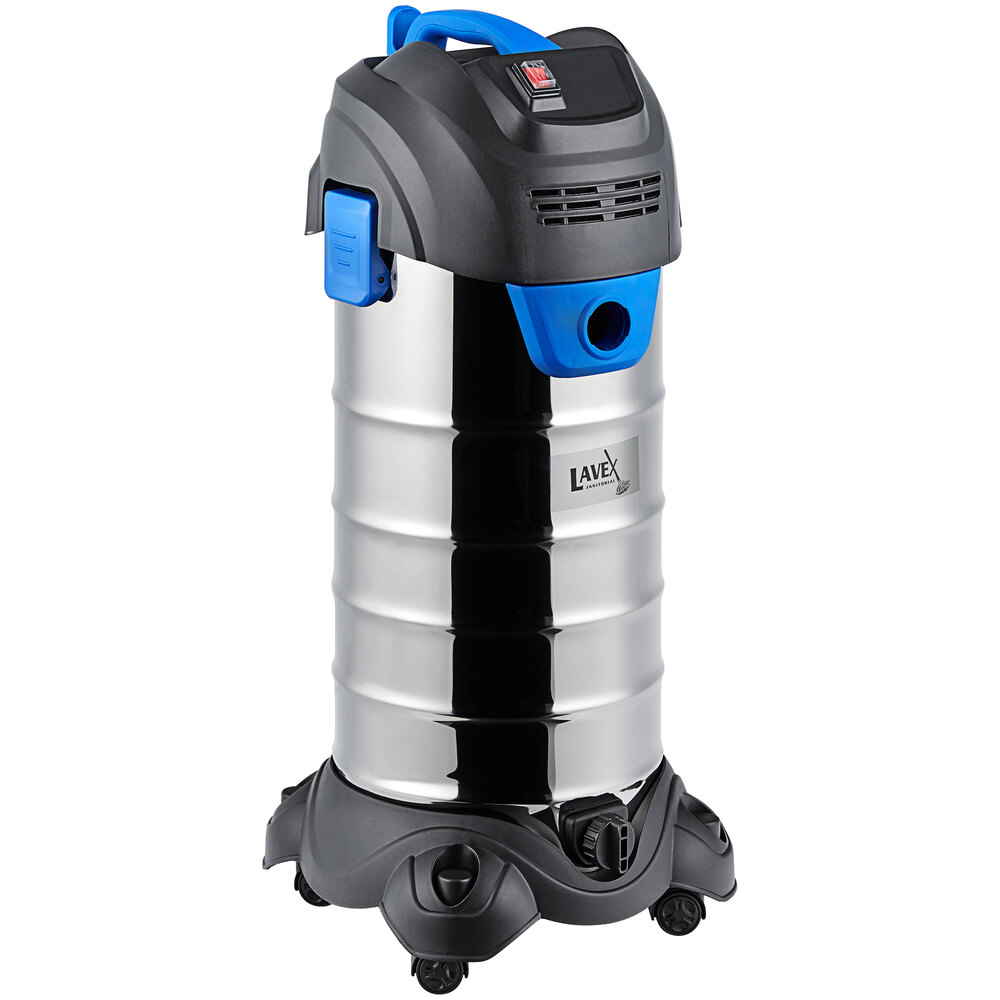 Lavex 10 Gallon Stainless Steel Commercial Wet / Dry Vacuum with ...