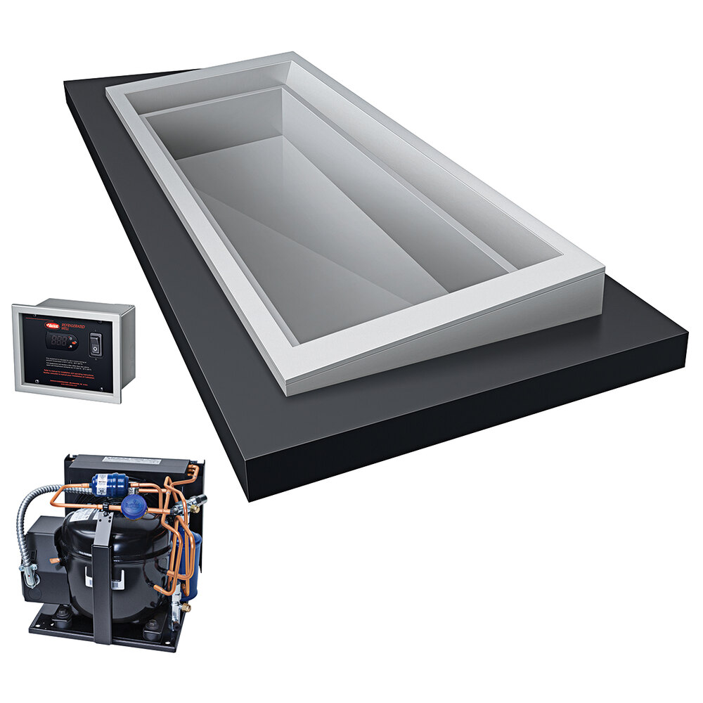 Hatco CWBR-S4 SLANT Standard Four Pan Slim Drop-In Remote Refrigerated ...
