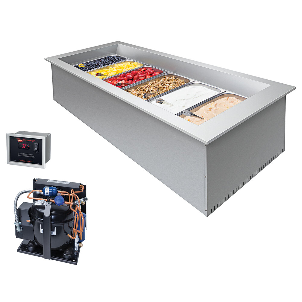 Hatco CWBR-S2 Standard Two Pan Slim Drop-In Remote Refrigerated Cold ...