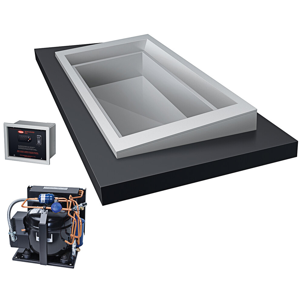 Hatco CWBR-S3 SLANT Standard Three Pan Slim Drop-In Remote Refrigerated ...