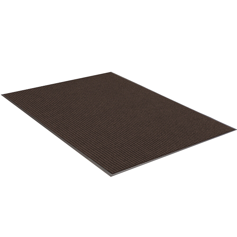 Apache Mills Needle Rib 4' x 6' Brown Indoor Entrance Mat - 3/8" Thick