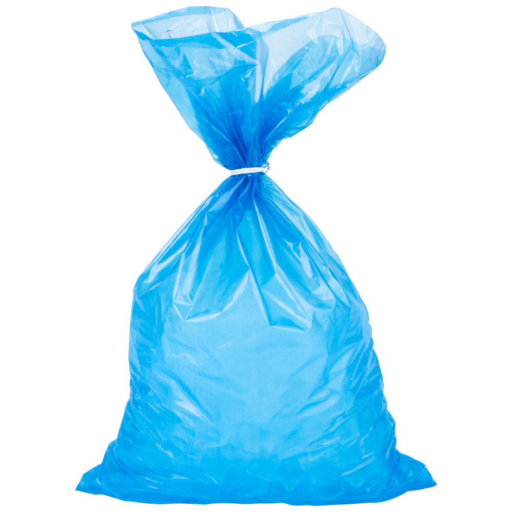 10 lb. Blue Plastic Ice Bag - 1000/Bundle