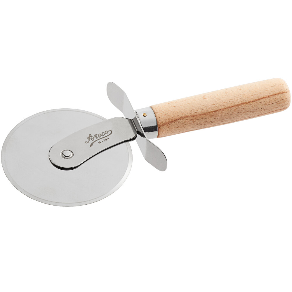 Ateco 1394 4" Stainless Steel Pastry Cutter with Wooden Handle