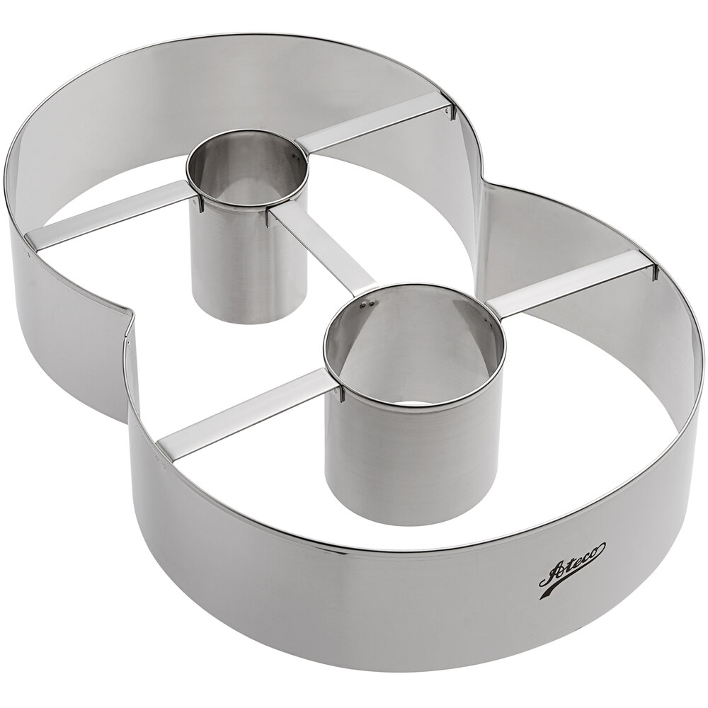 Number 8 Cookie Cutter - Stainless Steel, 11" x 8"