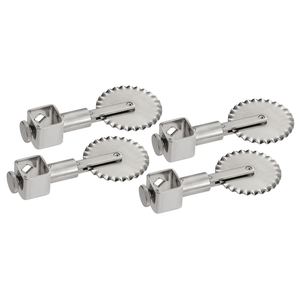Ateco 13944 2 3/16" Stainless Steel Fluted Pastry Cutter Wheel with ...