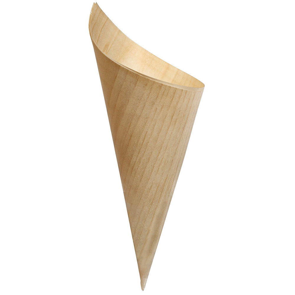 Solia VO31001 4 15/16" Pine Wood Cone - 2,000/Case