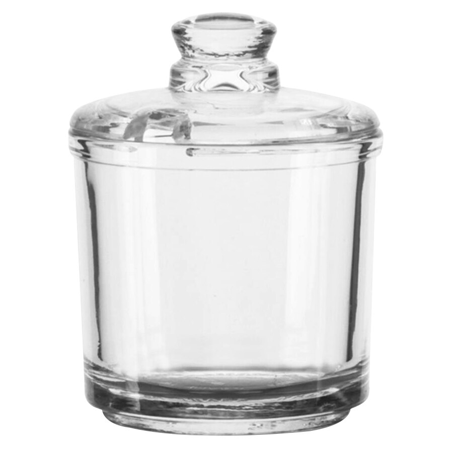 Vollrath 527 Dripcut® 6 oz. Glass Condiment Jar and Lid - 12/Case