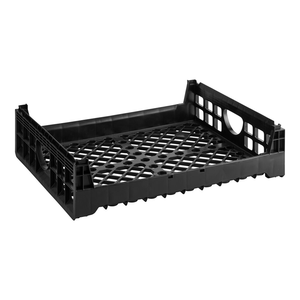 Orbis BB 207 24" x 20" x 6" Black Polyethylene Bakery Bread Tray ...