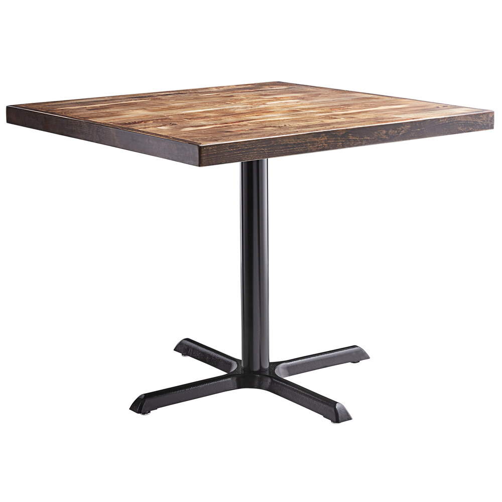 Lancaster Table & Seating 36" Square Standard Height Wood Butcher Block ...