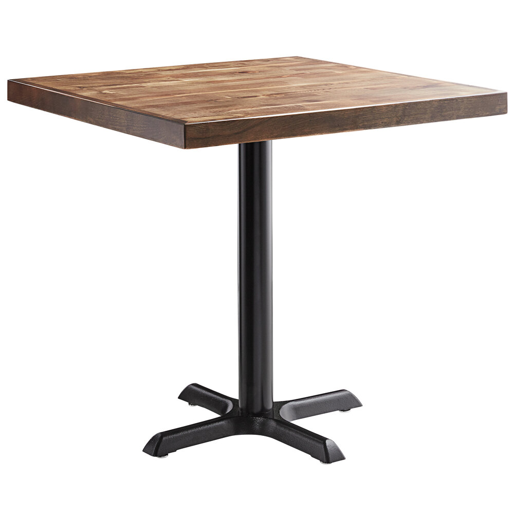 Lancaster Table & Seating 30" Square Standard Height Wood Butcher Block ...