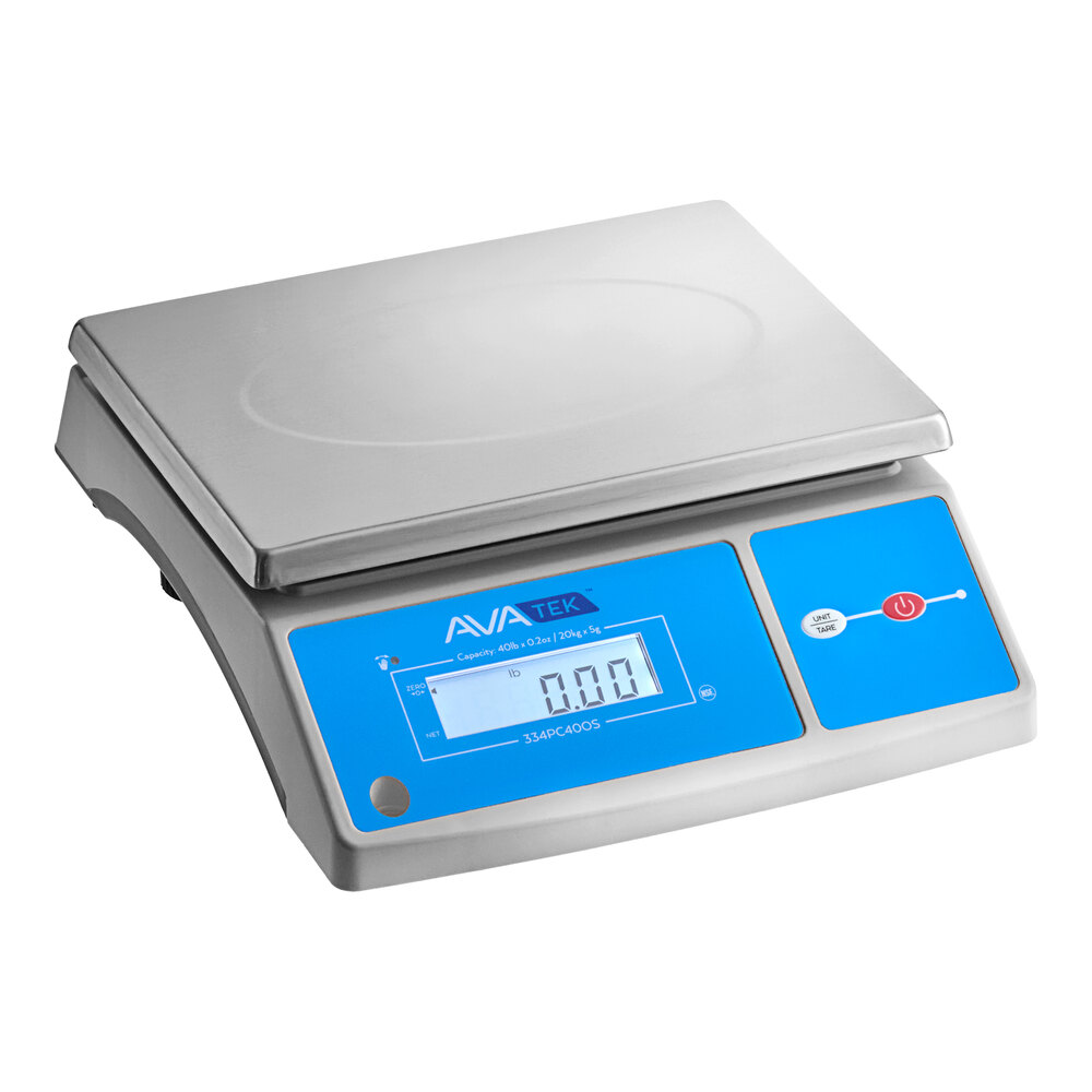 AvaTek PC40OS 40 lb. Digital Portion Control Scale with an Oversized ...