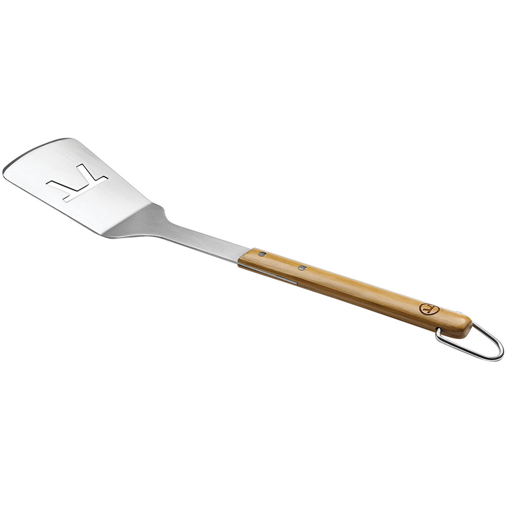18" Stainless Steel Slotted Turner with Bamboo Handle