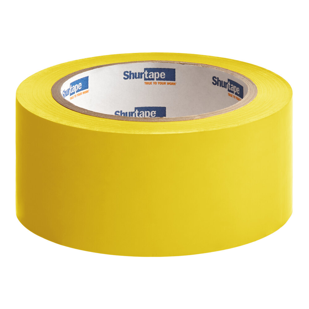Shurtape VP 410 2" x 36 Yards Yellow Line Set Tape