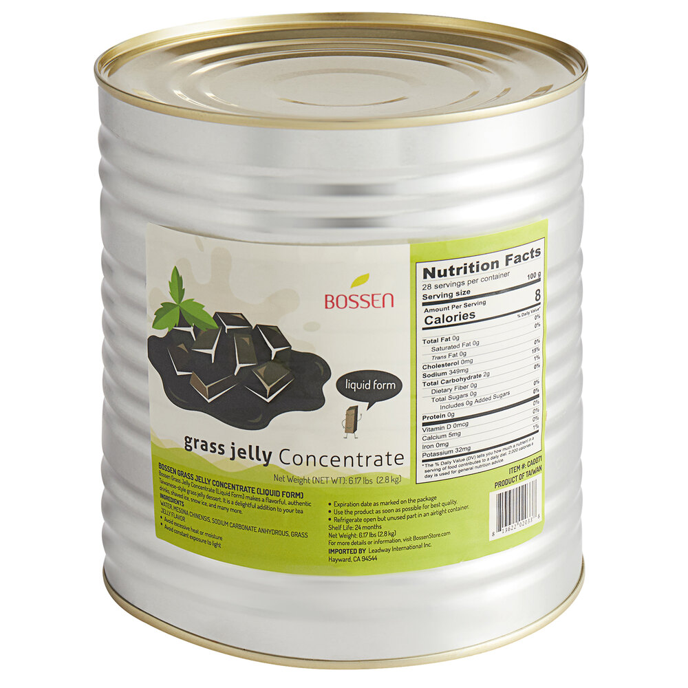 Bossen Grass Jelly Liquid Concentrate in #10 Cans - 6/Case