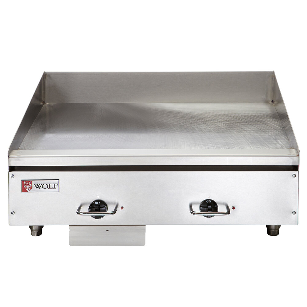 Wolf by Vulcan WEG24E-24C 24" Electric Countertop Griddle with Snap ...