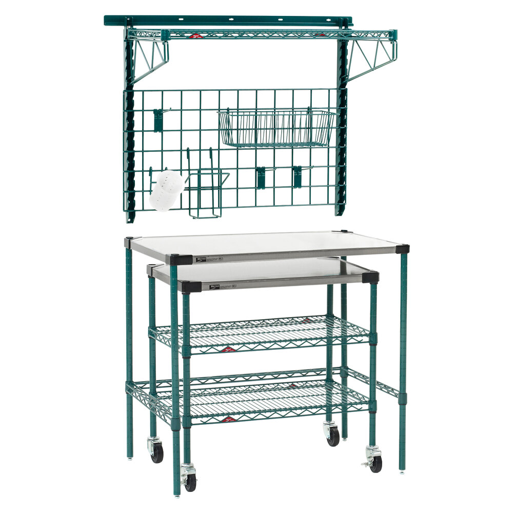 Metro SMSPM2436 40" Super Erecta Prep Station with SmartWall and ...