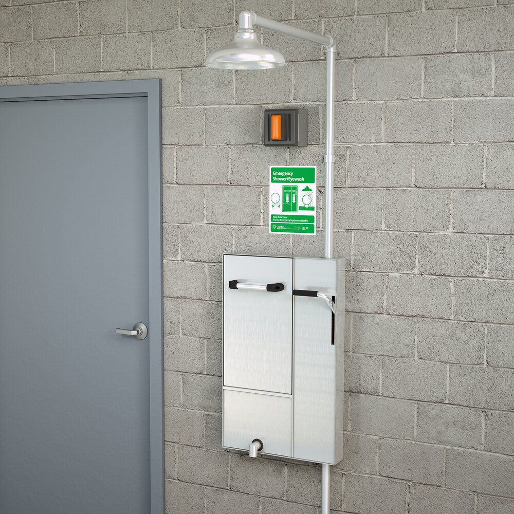Guardian Equipment GBF2173 Surface Mounted Safety Station with Drain ...