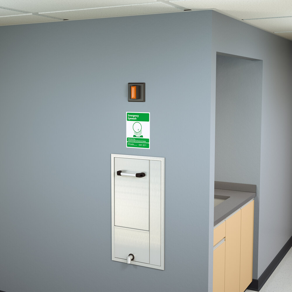 Guardian GBF1735FDP Recess Mounted Swing Down Eye and Face Wash Station ...