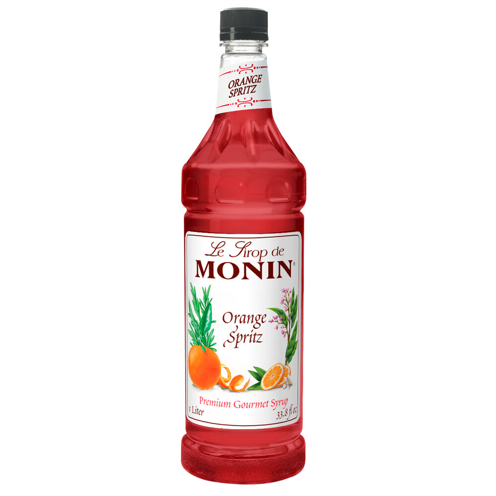Monin Premium Orange Spritz Flavoring Syrup 1 Liter