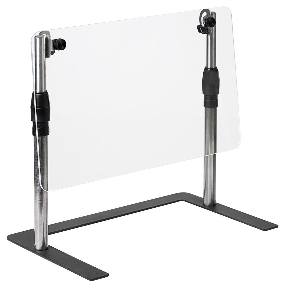 Vollrath MB60FLAT 60" Adjustable Acrylic Breath Guard with Portable ...