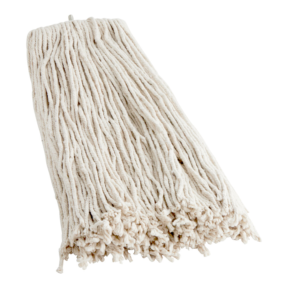 Advantage Supplies 24 oz. #32 Natural Cotton Cut-End Wet Mop Head with ...