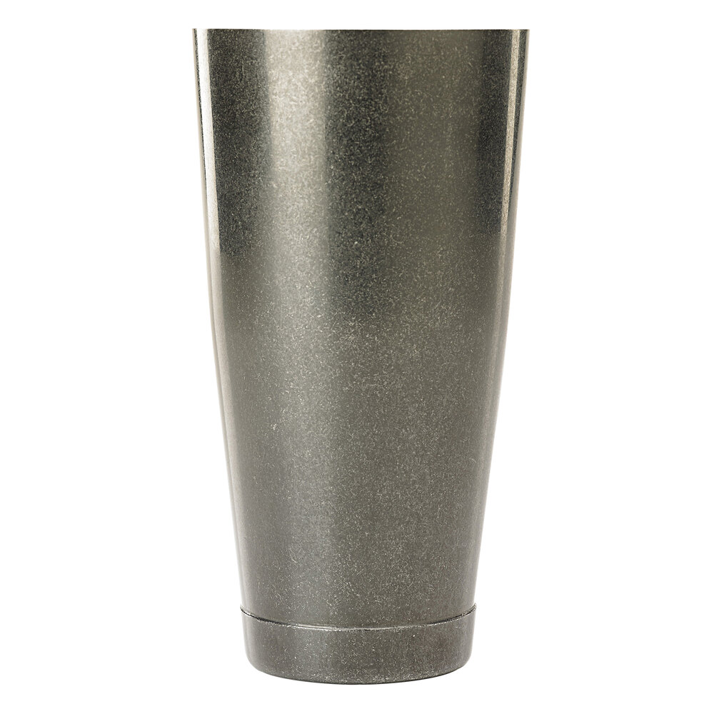 Barfly® M37008VBK 28 oz. Vintage Black Full Size Cocktail Shaker Tin