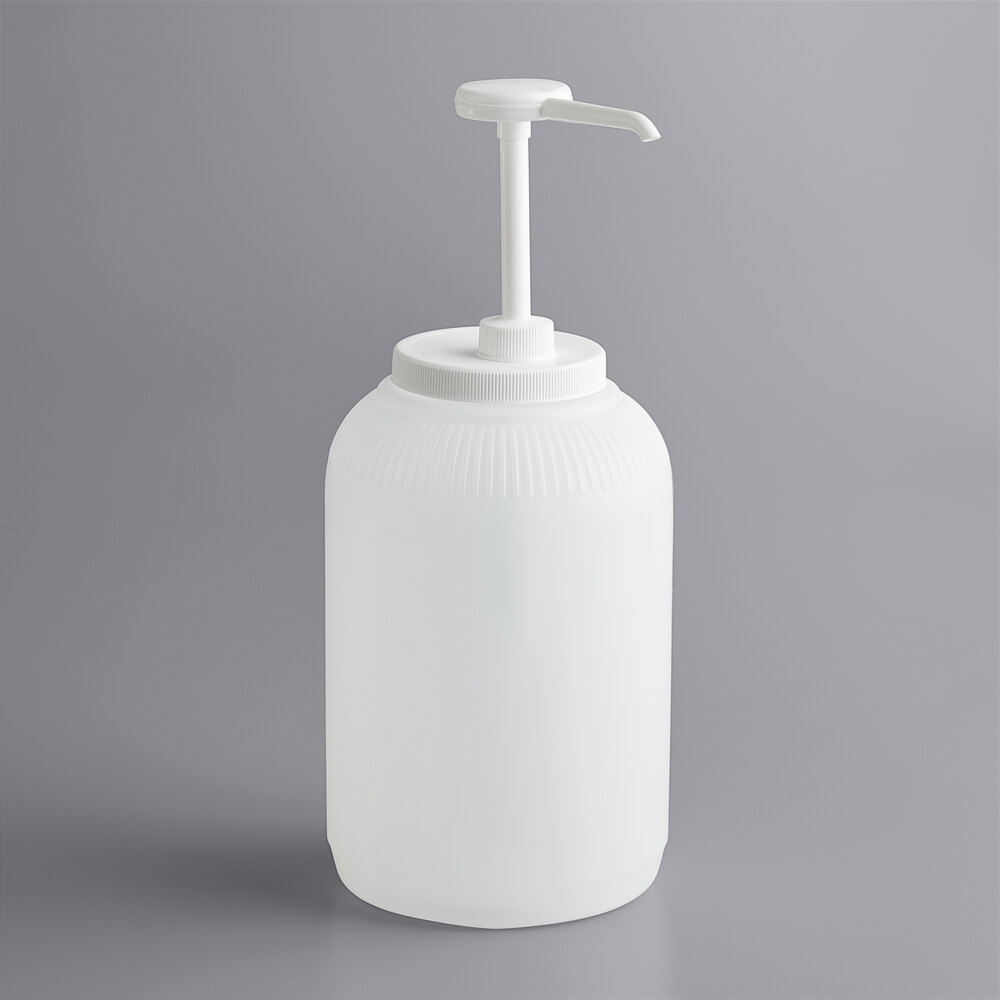 TableCraft Condiment Pump Kit with 1 oz. Pump and 1 Gallon Jug