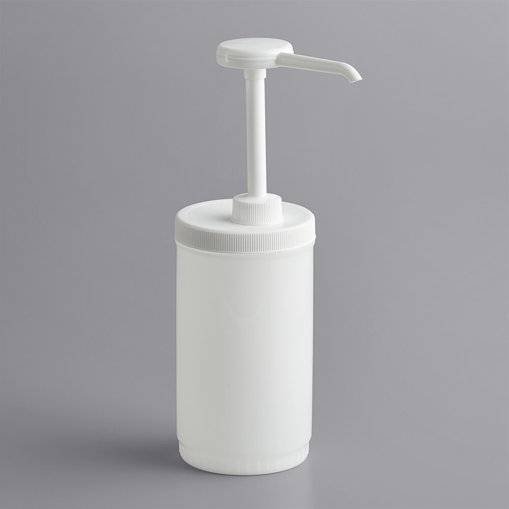 TableCraft Condiment Pump Kit with 1 oz. Pump and 1 Qt. Jug