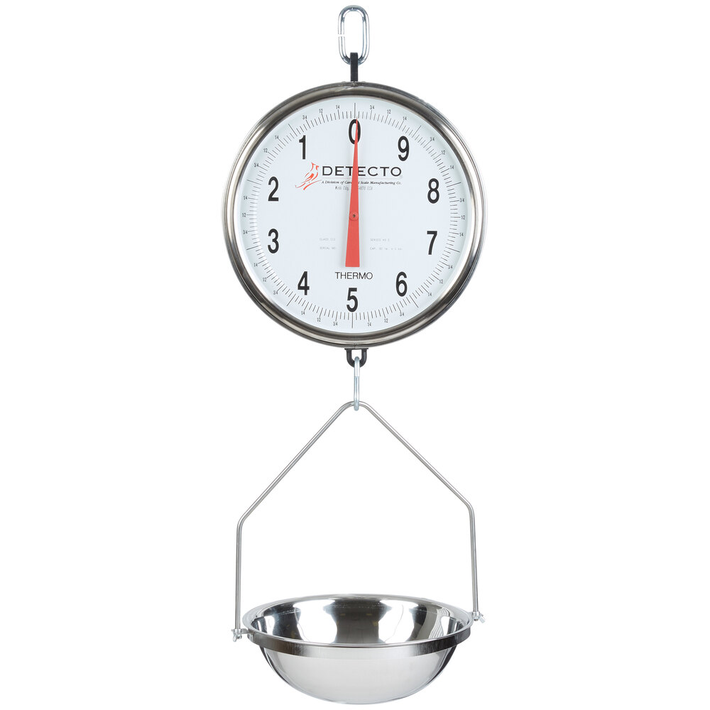 Cardinal Detecto T-3530 32 lb. Hanging Pan Scale with Double Dial ...