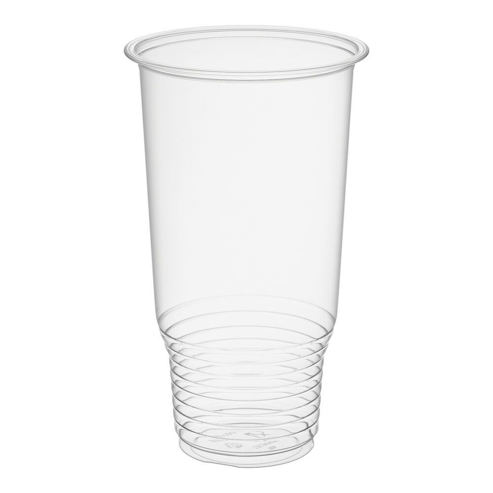 Choice Heavy Duty 32 oz. Pedestal Heavy Weight Clear PET Plastic Cold ...