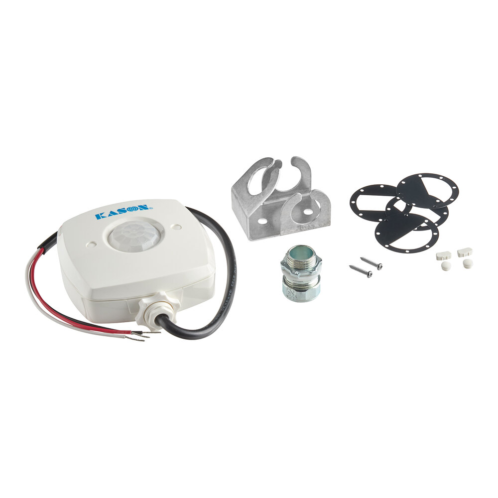 Kason® 1901A Low Bay Walk-In Motion Sensor with Mounting Kit, 120V-277V